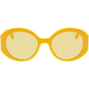 Longchamp Heritage 53mm Oval Sunglasses - Honey
