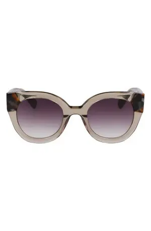 Longchamp Heritage Round Sunglasses - Olive/ Havana