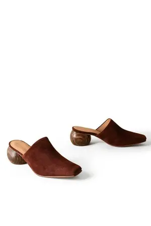 HUMA BLANCO Mina Mule - Chocolate Suede