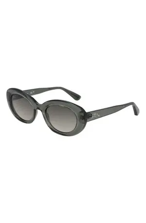 Longchamp Le Pliage 50mm Oval Sunglasses - Transparent Green
