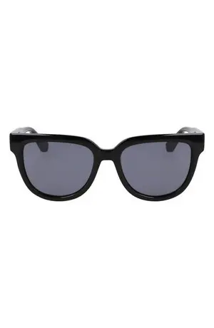 Longchamp Le Pliage Round Frame Sunglasses - Black