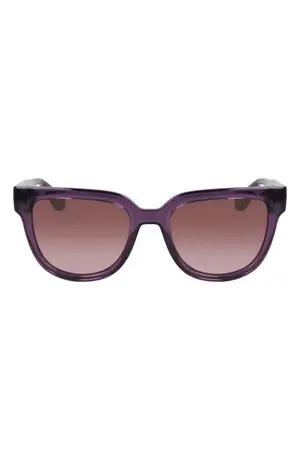 Longchamp Le Pliage Round Frame Sunglasses - Transparent Plum