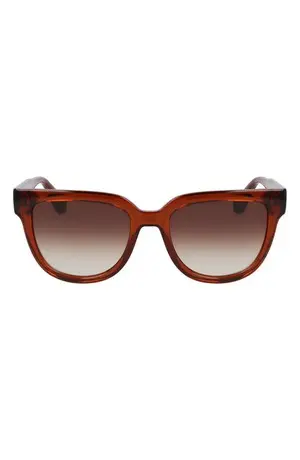 Longchamp Le Pliage Round Frame Sunglasses - Transparent Rust