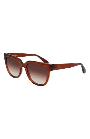 Longchamp Le Pliage Round Frame Sunglasses - Transparent Rust