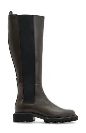 ALLSAINTS Maeve Knee High Boots - Dark Brown