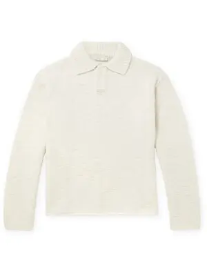 AMOMENTO Wool Polo Shirt