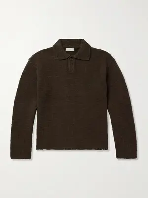 AMOMENTO Wool Polo Shirt