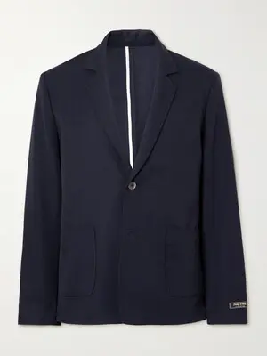 A KIND OF GUISE Unstructured Virgin Wool Blazer - Blue