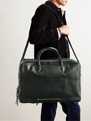 METIER Closer Full-grain Leather Weekend Bag