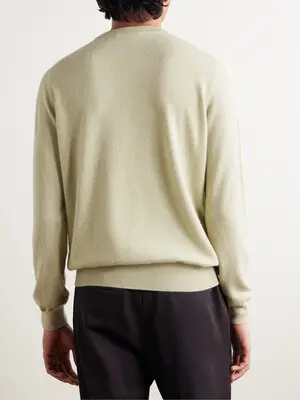 Loro Piana Slim-fit Baby Cashmere Sweater - Green