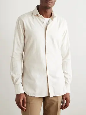 SLOWEAR Glanshirt Brushed-cotton Shirt