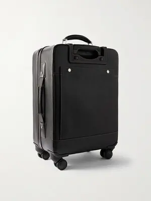 Brunello Cucinelli Full-grain Leather Carry-on Suitcase - Black