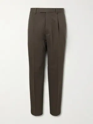 Zegna Box Pleat Pants For Men