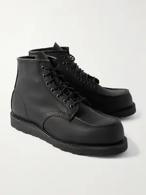 Red Wing 8074 Classic Moc Leather Boots - Black