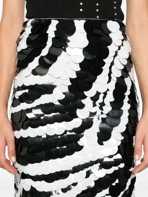 DES_PHEMMES Sequinned Midi Skirt