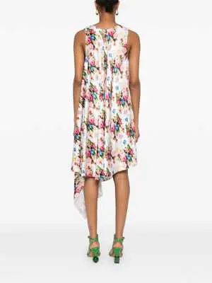 Loewe Asymmetric Midi Dress - White