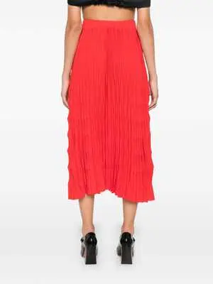 NISSA High-waisted Pleated Midi Skirt