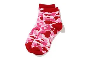 BAPE BAPE ABC Camo Ankle Socks Pink
