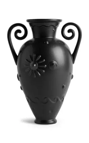 L'Objet Pantheon Orpheus Amphora Vase - Black
