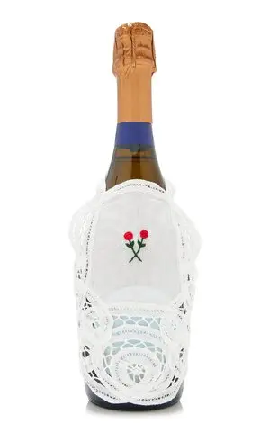 GOHAR WORLD Champagne Bottle Apron - White