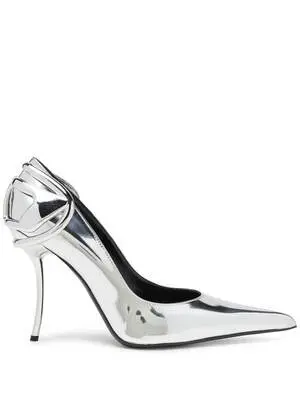 Diesel® Silver Tone Pumps
