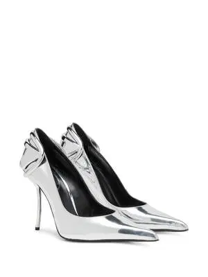 DIESEL® D-ten&half P Slingback Pumps - Silver