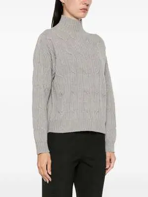 Peserico Cable-knit Turtleneck Sweater