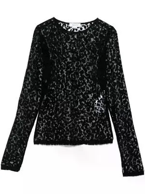 Alexander McQueen Leopard-pattern Top