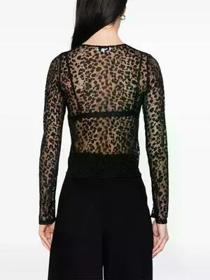 Alexander McQueen Leopard-pattern Top