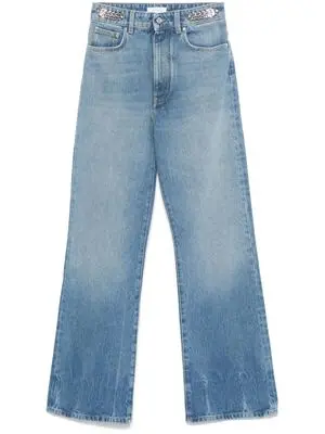 Rabanne Straight Leg Denim Jeans - Blue