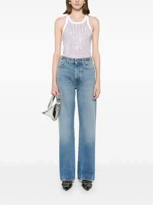 Rabanne Straight Leg Denim Jeans - Blue