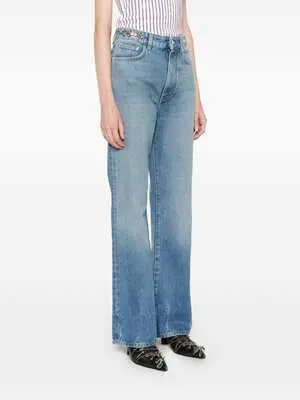 Rabanne Straight Leg Denim Jeans - Blue