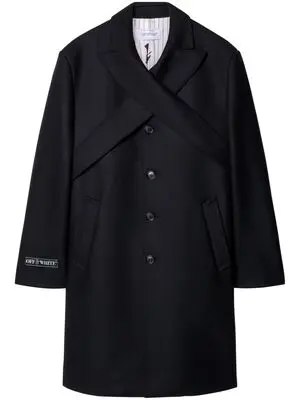 Off-White Crossed Single-breasted Coat