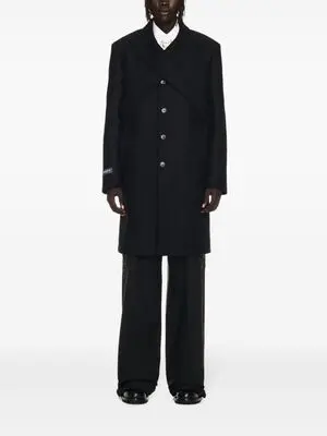 Off-White Crossed Single-breasted Coat