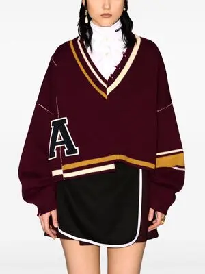 AMBUSH Raw-cut Striped Jumper