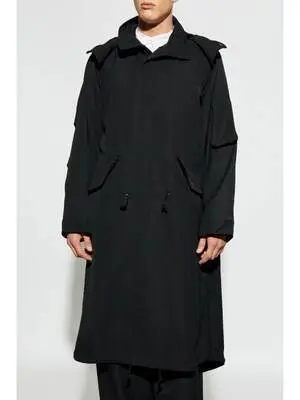 Yohji Yamamoto Hooded Trench Coat