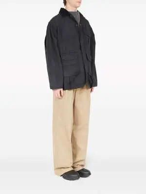MAISON MARGIELA Waxed Cotton Utility Jacket - Black