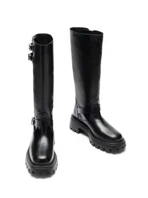 STUART WEITZMAN Emerson Moto Boots - Black