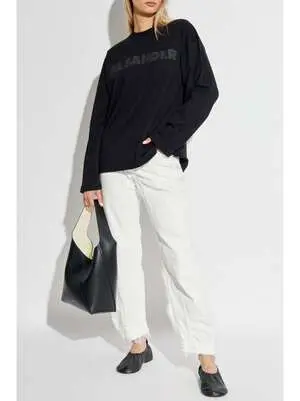 JIL SANDER Logo T-shirt - Black
