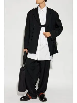 Yohji Yamamoto Wide Leg Wool Trousers