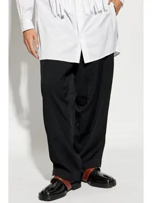 Yohji Yamamoto Wide Leg Wool Trousers