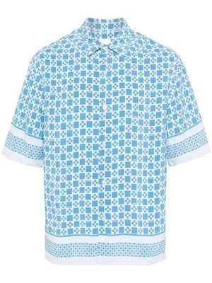 Sandro Square Cross-motif Shirt