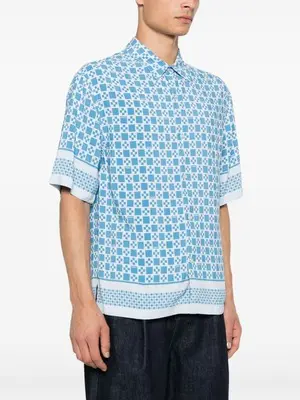 Sandro Square Cross-motif Shirt