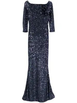 Chiara Boni La Petite Robe Boatneck Evening Dresses