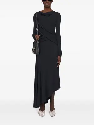 Givenchy Asymmetric Midi Dress