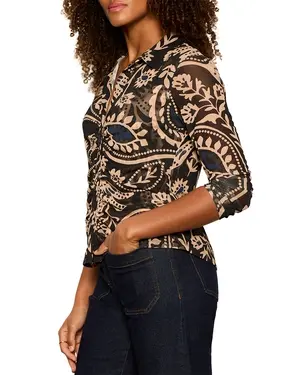 Sanctuary Animal Print Blouse