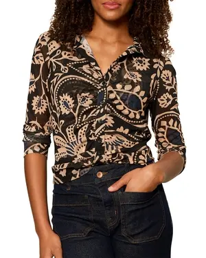 Sanctuary Animal Print Blouse