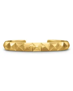 David Yurman Pyramid Cuff In 18k Yellow - Gold