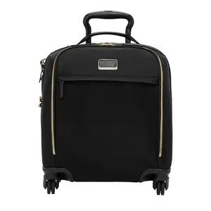 Tumi Voyageur Leger Compact 4 Wheel Carry On Luggage - Black/gold