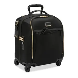 Tumi Voyageur Leger Compact 4 Wheel Carry On Luggage - Black/gold